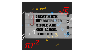 Great Math Websites for Middle & High School