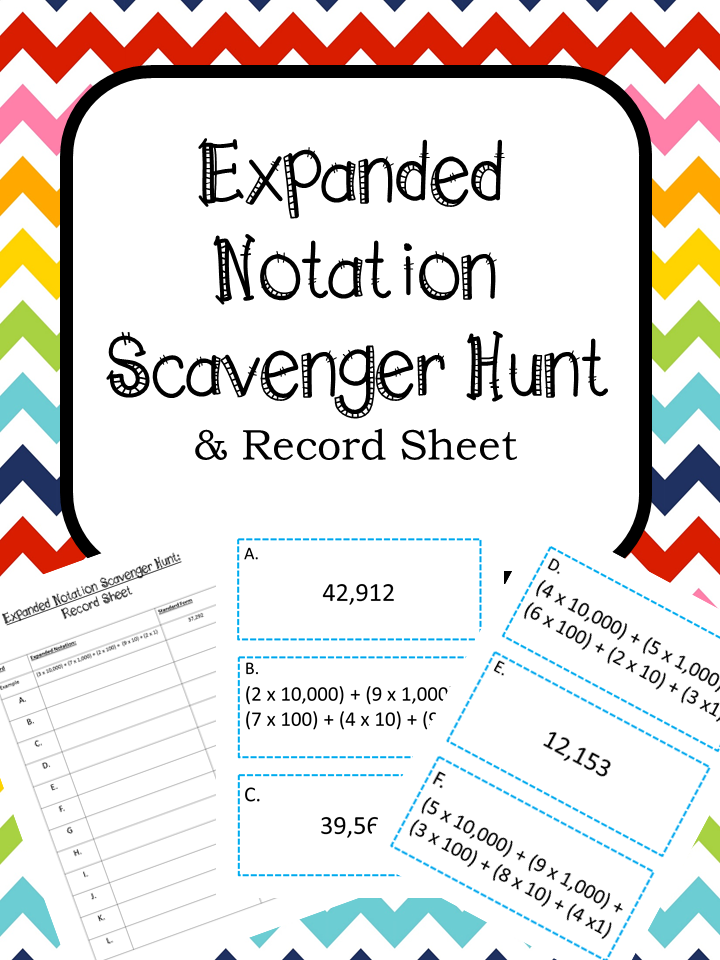Expanded Notation Games, Practice Pages and Quiz