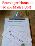 Make a Math Scavenger Hunt!