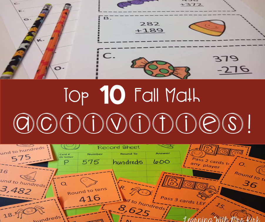 Top Ten Fall Math Activities