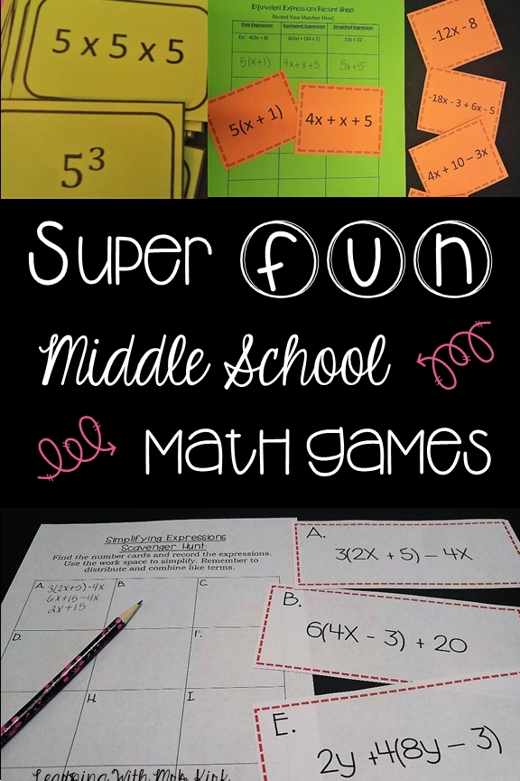 Games for Middle School Math
